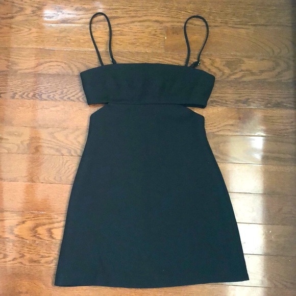 emory park | Dresses | Emory Park Side Cut Out Mini Dress Black S ...
